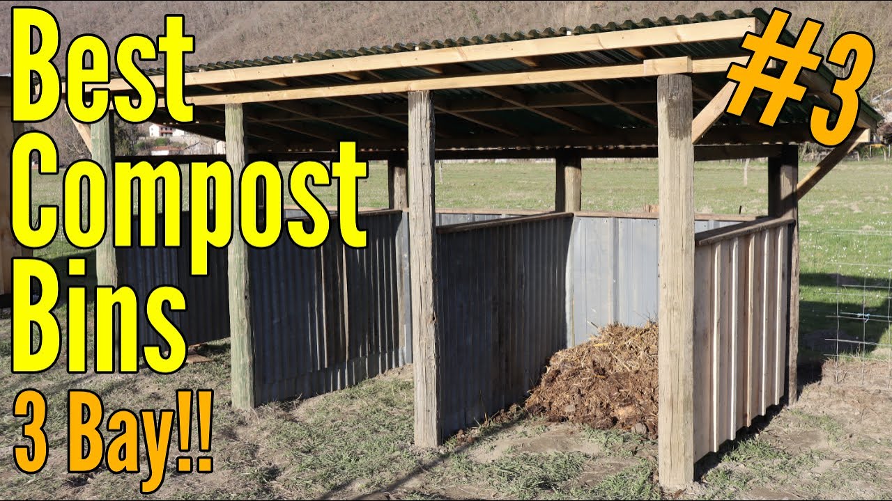 Best Compost Bins | 3 Bay from telegraph poles - YouTube