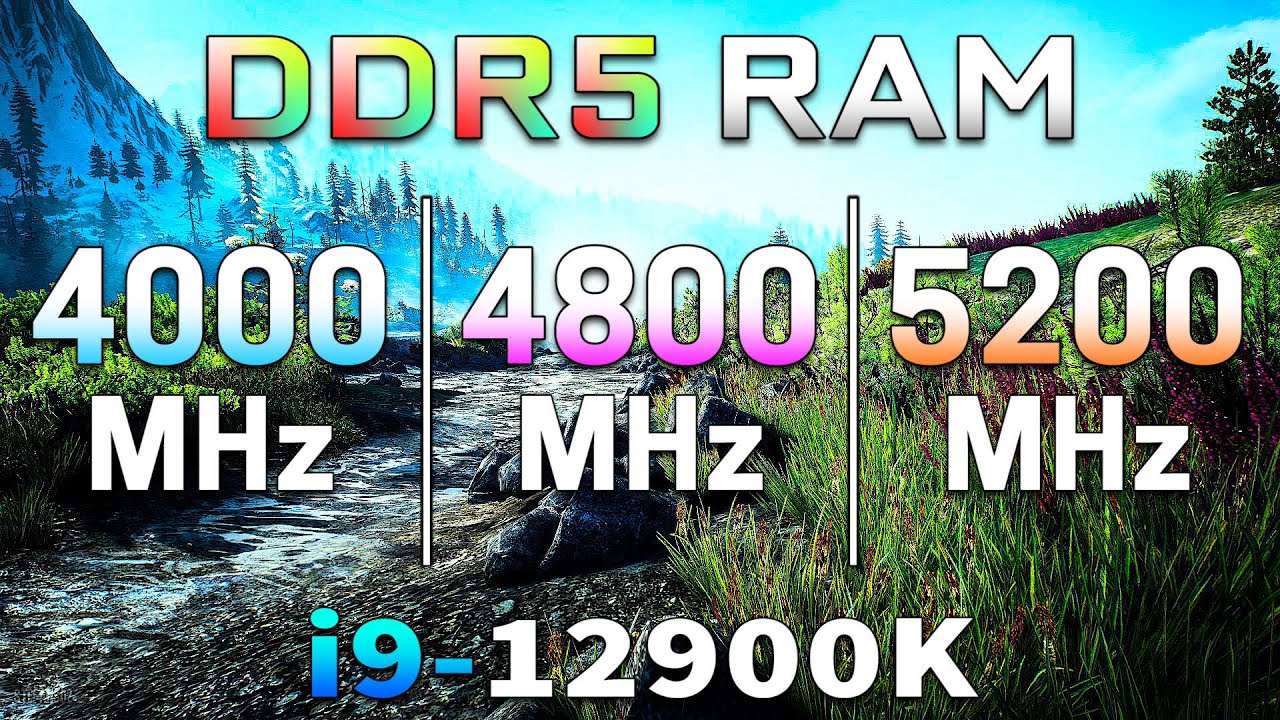 DDR5 RAM Test | 4000MHz vs 4800MHz vs 5200MHz | PC Gaming Tested - YouTube