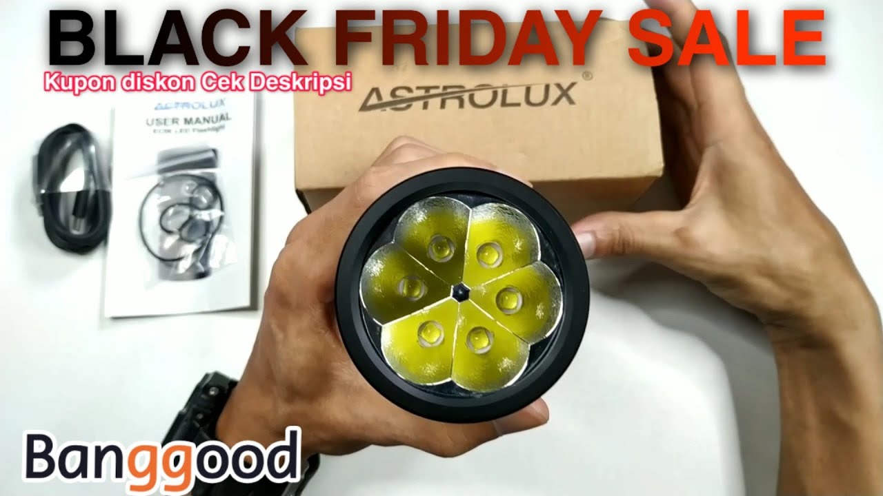 SENTER ASTROLUX MURAH BANGGOOD LINK DAN KUPON DISKON - YouTube