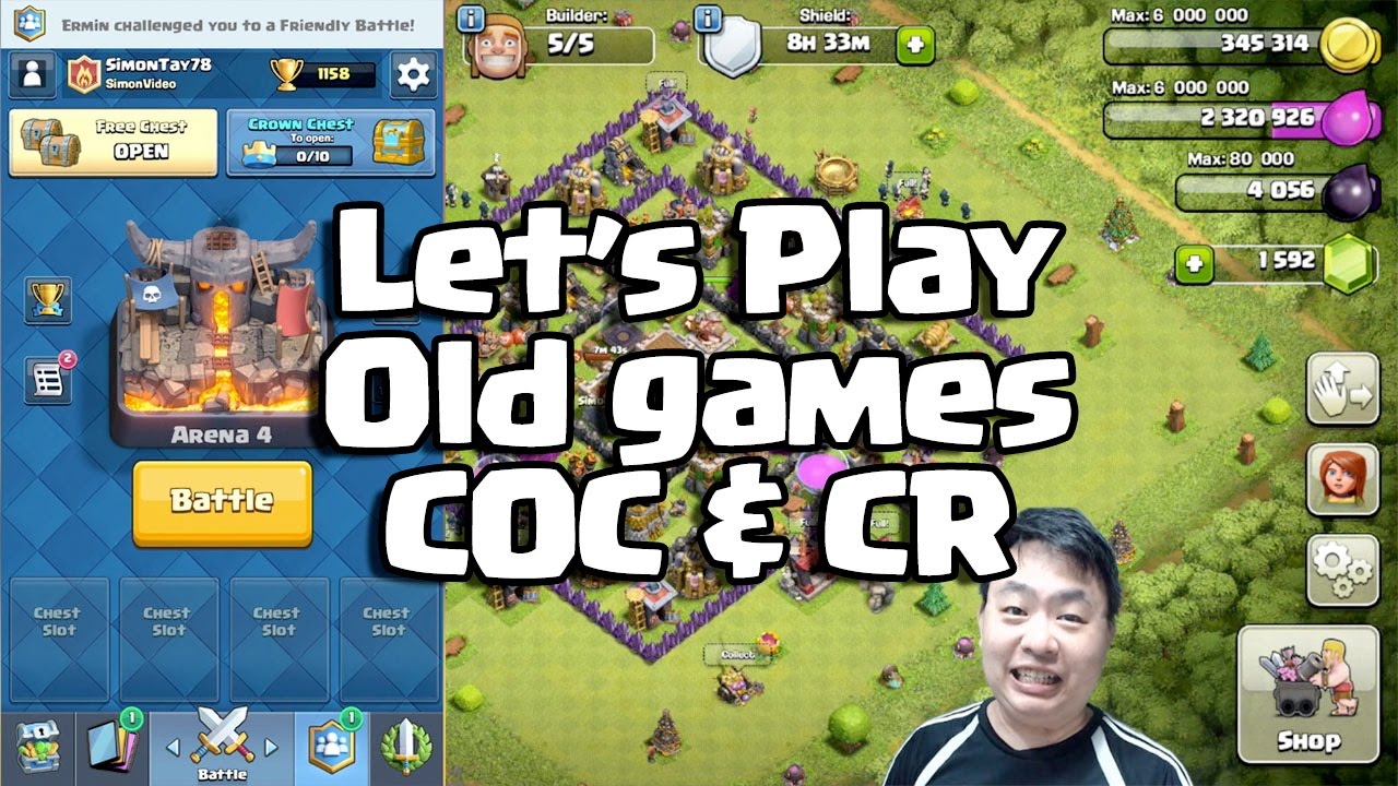 Let's Play old games - Clash of Clans and Clash Royale - YouTube
