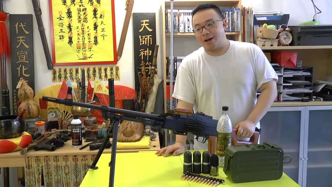 A&K PKM Airsoft Machine Gun, The Most BADASS LMG - YouTube