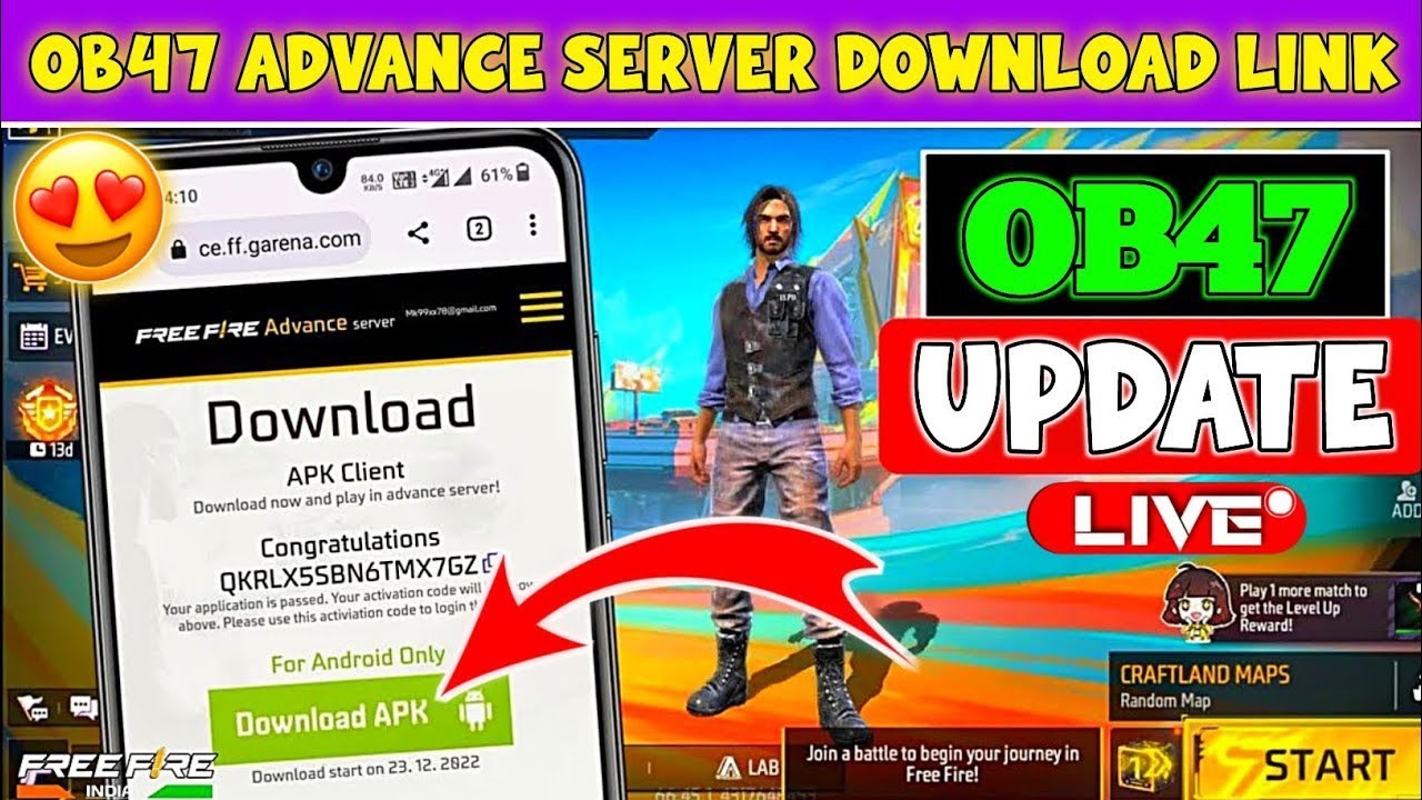 How To Download Ob47 Advance Server | Free Fire Ob47 Advance Server ...