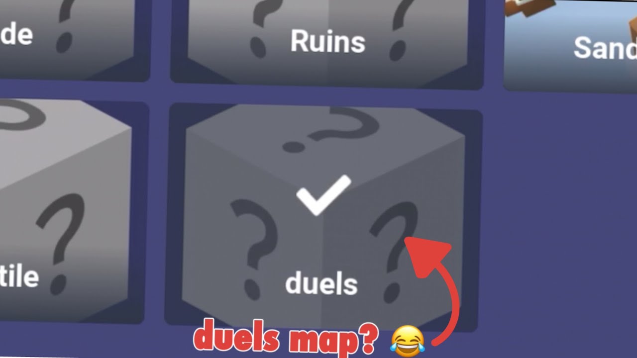 Secret “duels” map in roblox bedwars!? - YouTube