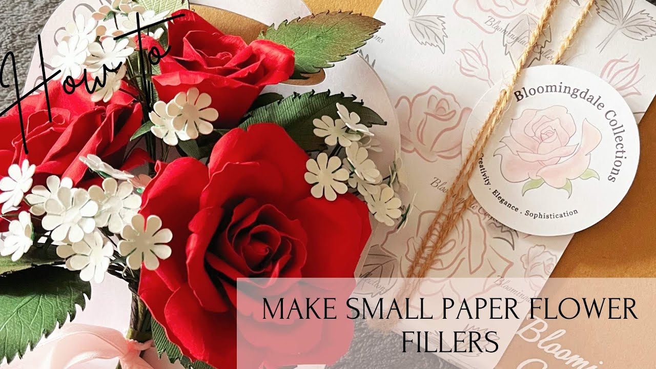 How to Make Paper Baby's Breath | DIY Paper Small Paper Flower | Easy ...