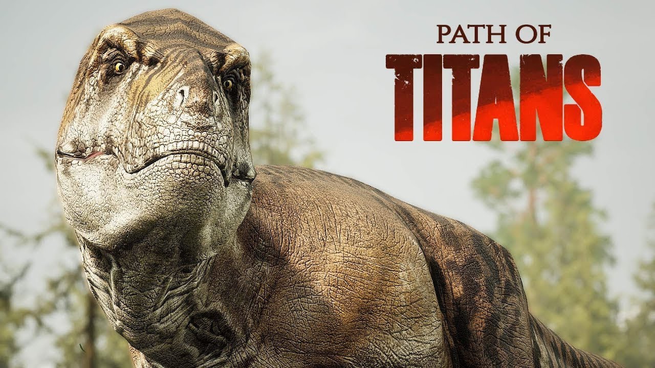 Path of Titans : Rex Offi vs Theri - YouTube