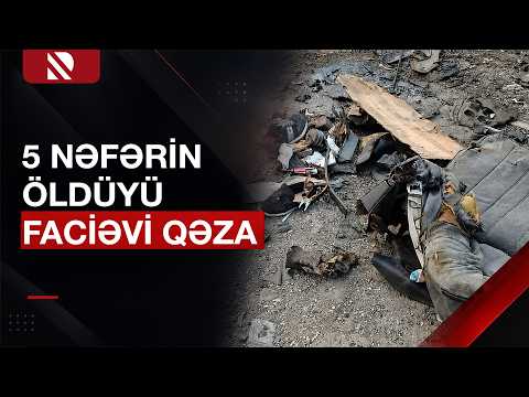 Şəmkirdə dəhşətə gətirən qəza | Hadisə yerindən görüntülər - Real TV