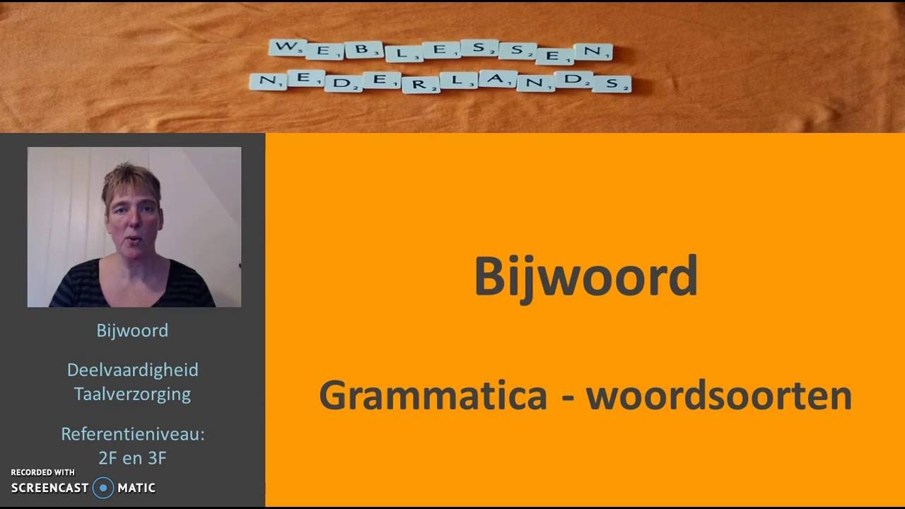 Bijwoord Grammatica woordsoorten - YouTube