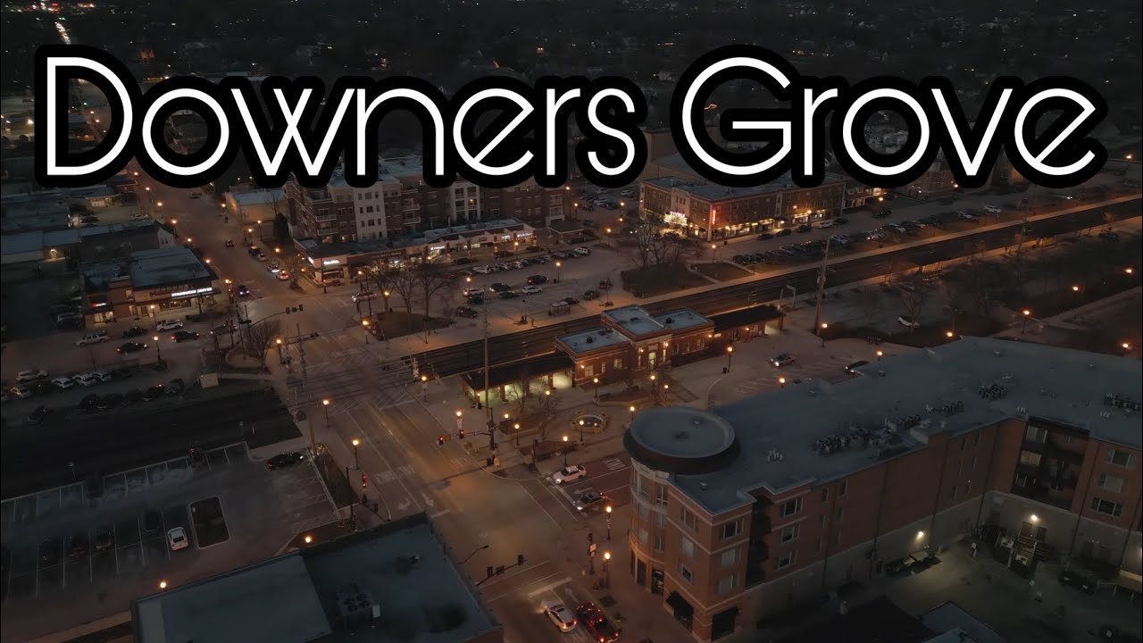4K Drone Downtown Downers Grove, Illinois - YouTube