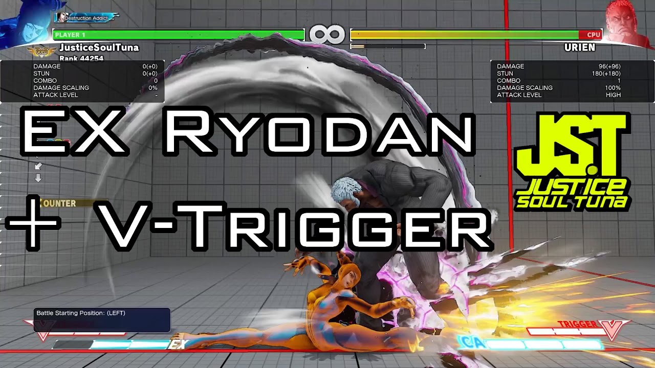 SFV s2- Juri EX Ryodan to V-Trigger Set Up [Tech Info] - YouTube