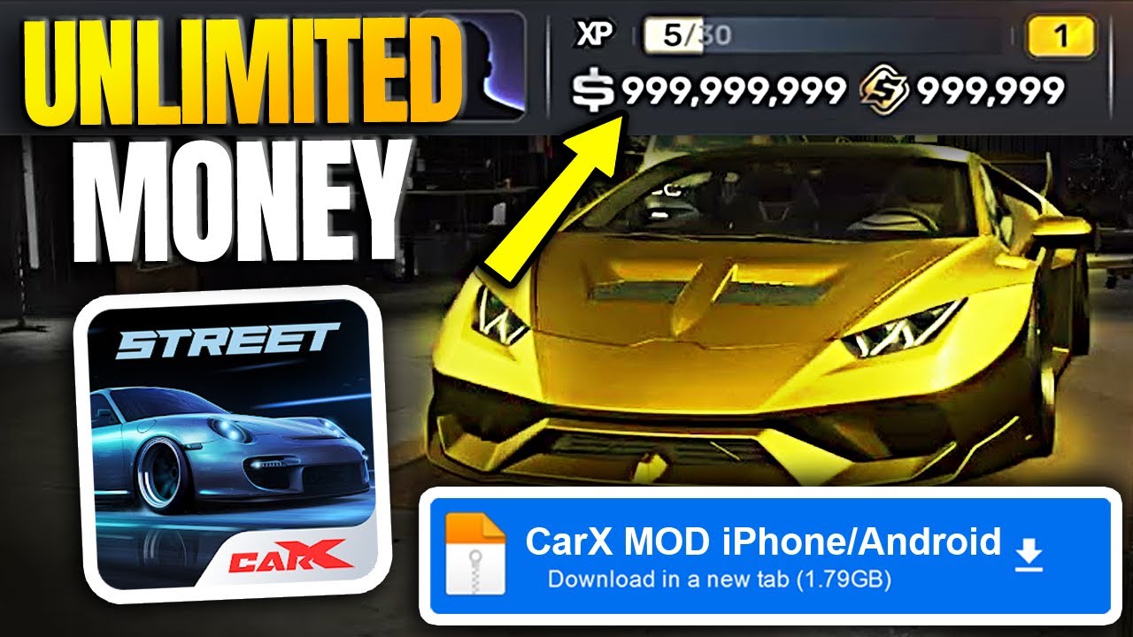 CarX Street HACK/MOD Unlimited Money (iPhone/Android) All Cars & Money ...