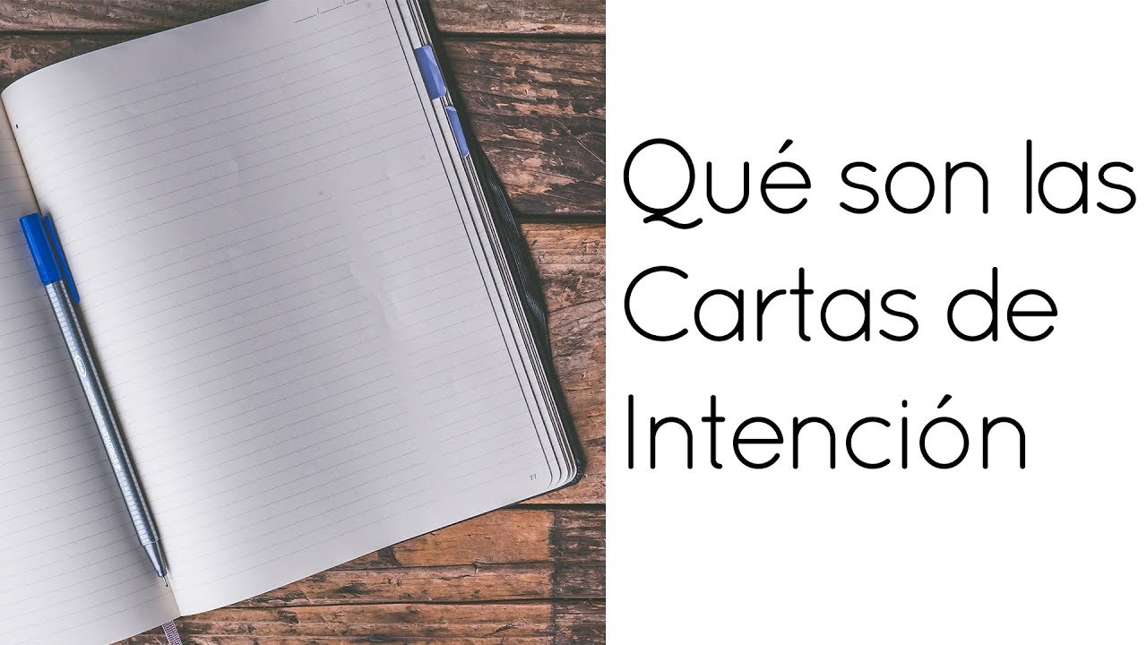 Cómo hacer una Carta de Intención - YouTube