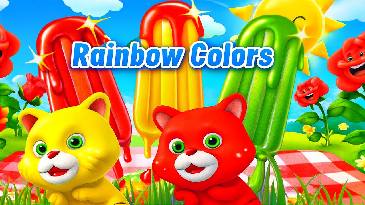 The Color Song! Yummy Rainbow Popsicles I Nursery Rhymes & Kids Songs ...
