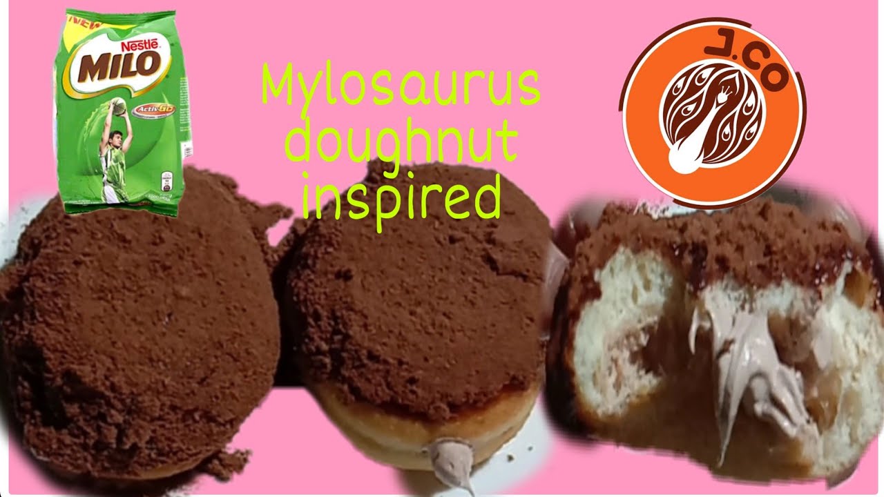 Mylosaurus doughnut inspired+soft doughnt and creamy milo fillings+tips ...