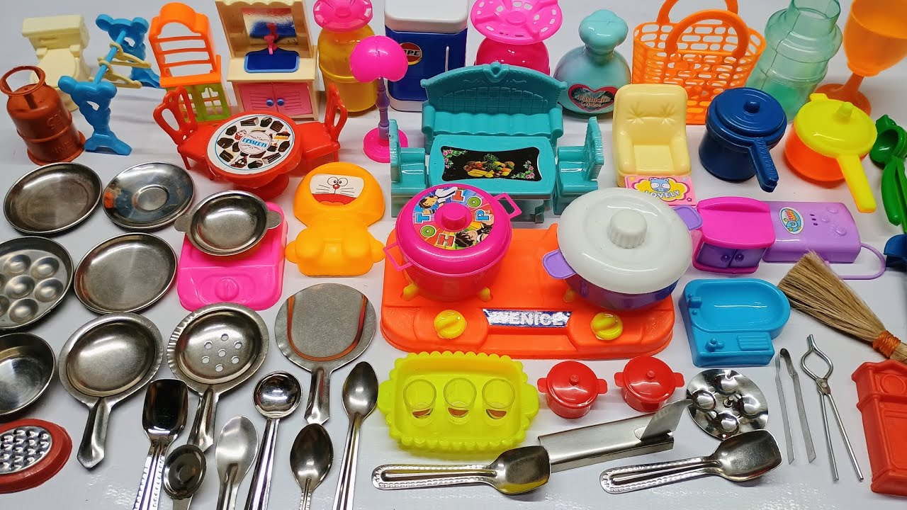 6 Minutes Satisfying With Unboxing Hello Kitty Kitchen Set| Tiny ...