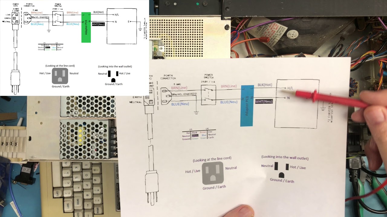 STB540 - Tandy Model 4P - Part 11 - Verifying the AC Wiring - YouTube