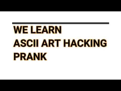 ASCII Art Hacking Prank | Coding Fun with ASCII Characters - YouTube