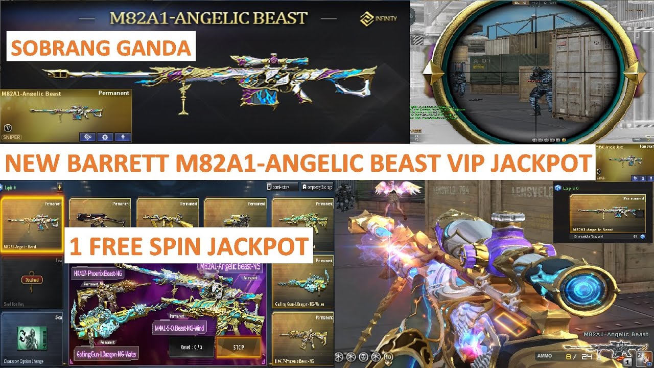 NEW BARRETT M82A1-ANGELIC BEAST VIP CROSSFIRE PH - YouTube