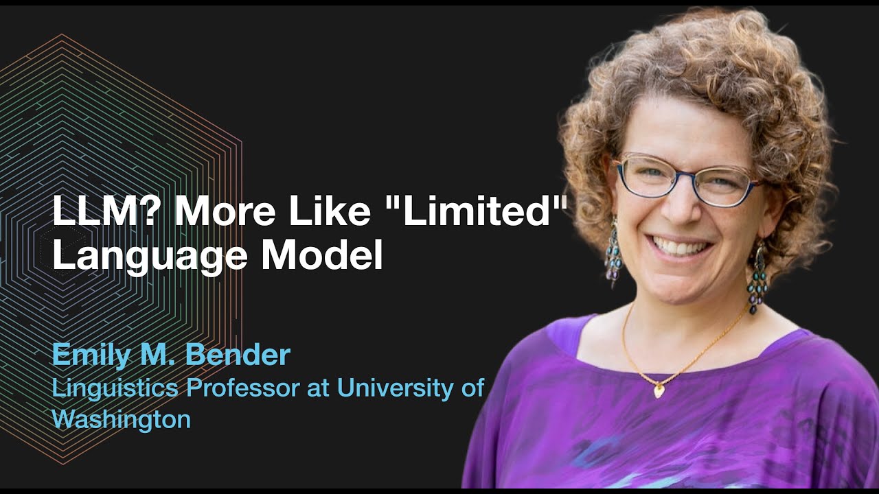 S3E8 LLM? More Like "Limited" Language Model with Emily M. Bender ...