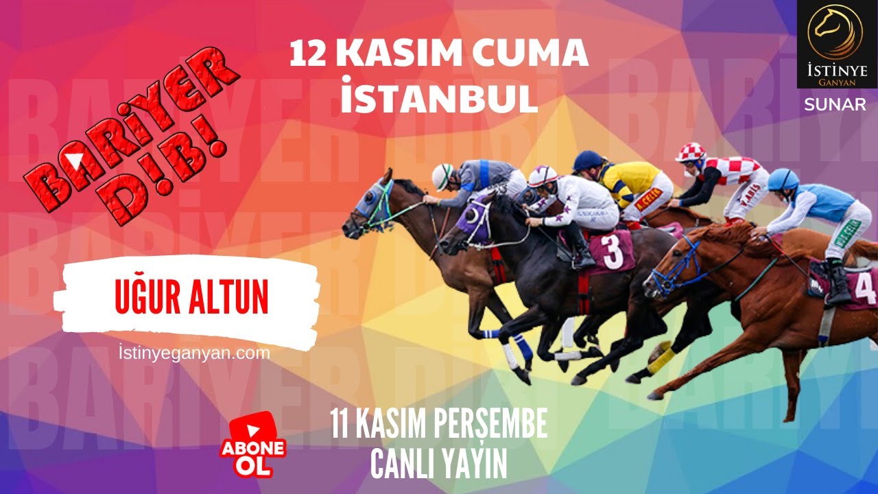 🔴Canlı Yayın / Bariyer Dibi / 12 Kasım 2021 Cuma / İstanbul Koşuları ...