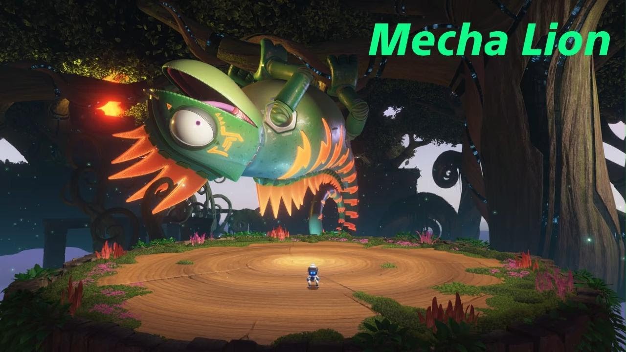 ASTRO BOT Mecha Leon boss fight - YouTube