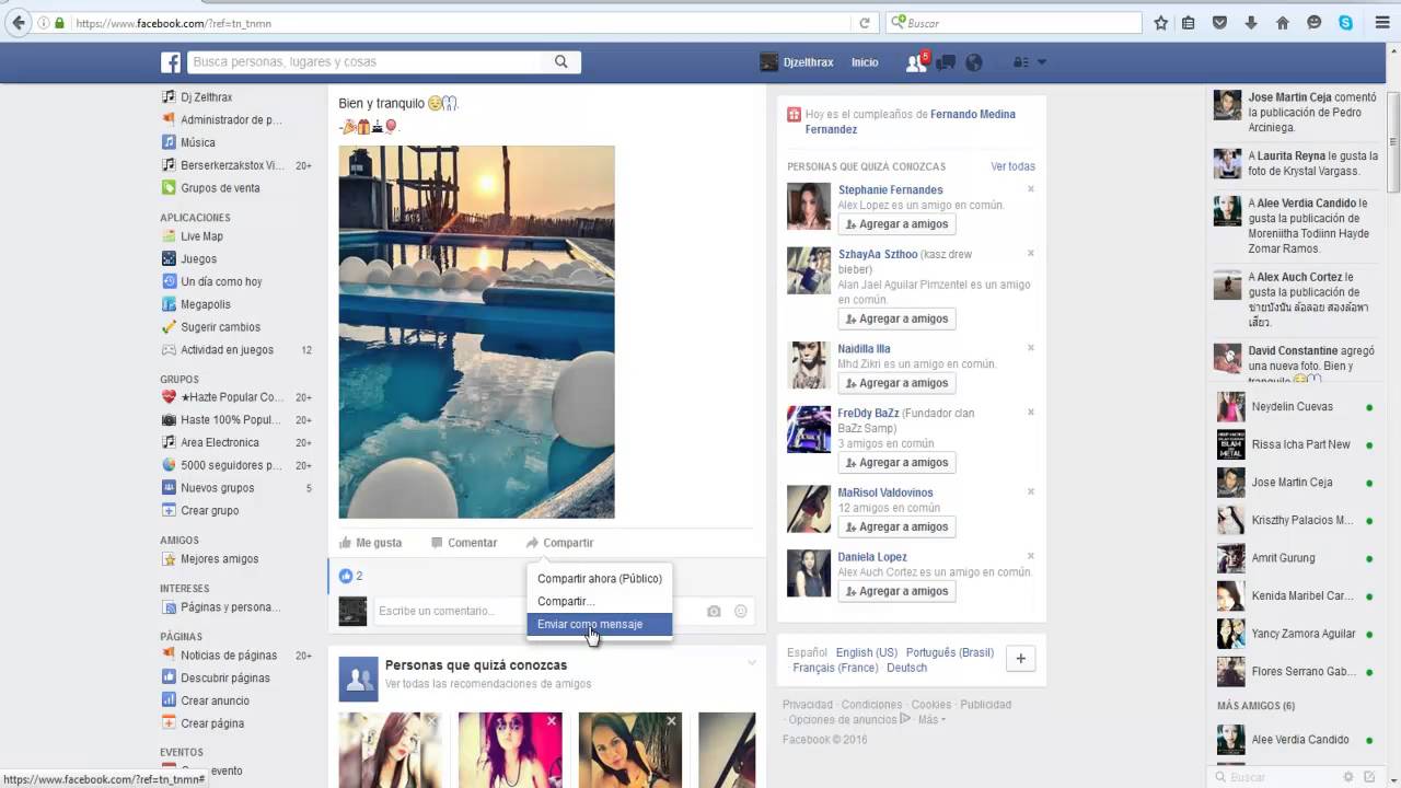 Cómo Compartir Una Imagen En Facebook - YouTube