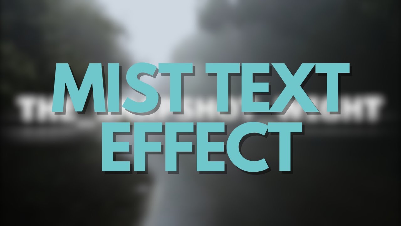 Mist Text Effect in Premiere Pro | Tutorial in just 2 minutes - YouTube