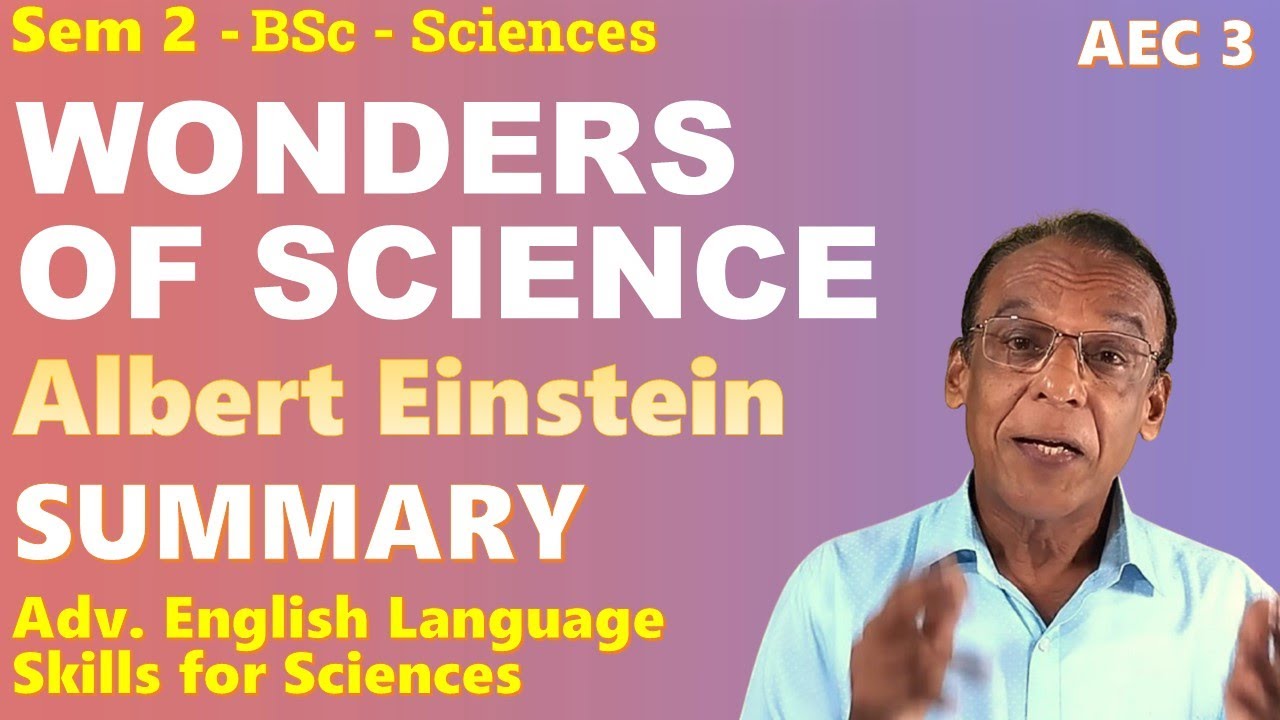 WONDERS OF SCIENCE - Albert Einstein 1930 Berlin Speech - SUMMARY - മലയാളത്തിൽ - BSc Sem 2 AEC 3 ...