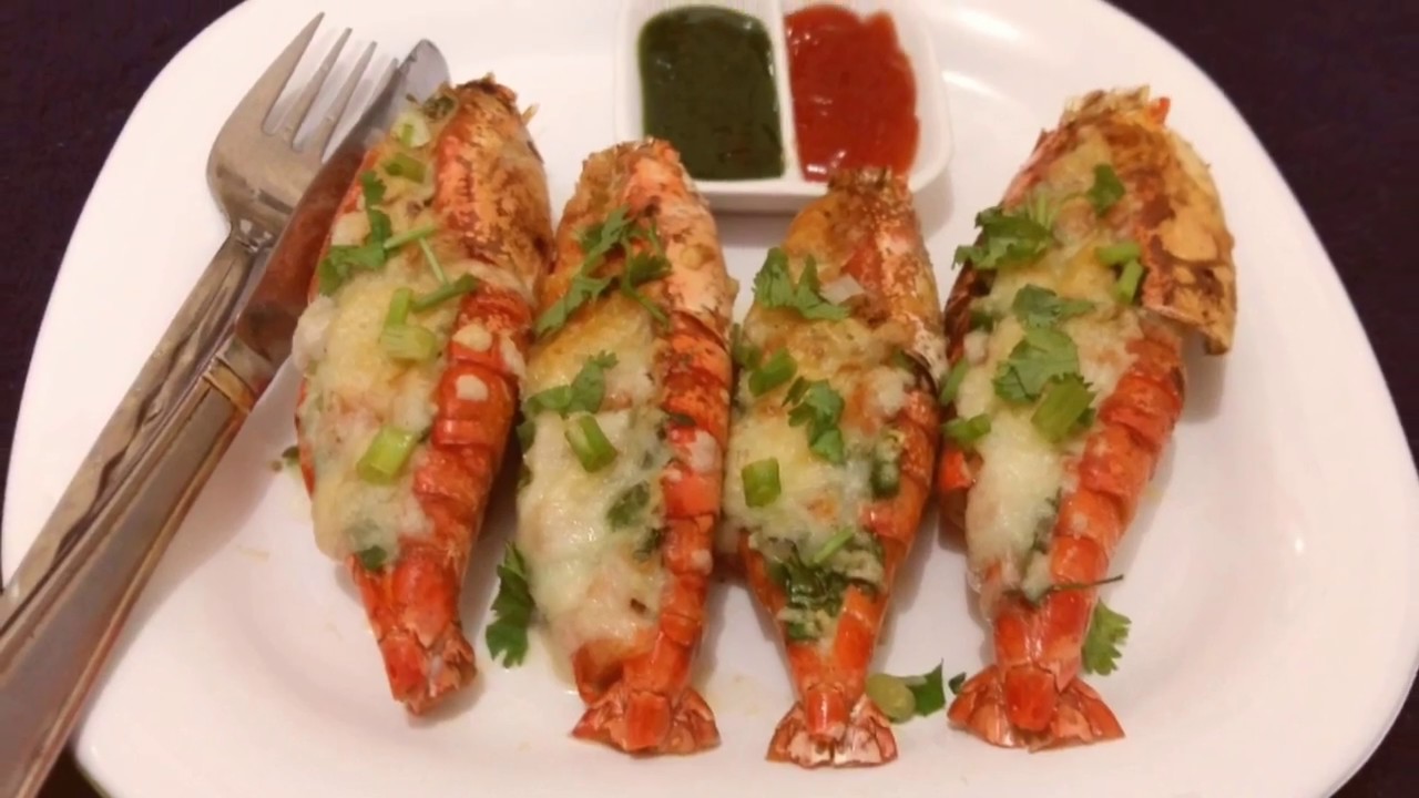 Baked Cheesy Garlic Prawns / shrimp / Quick And Easy Shrimp Recipe ...