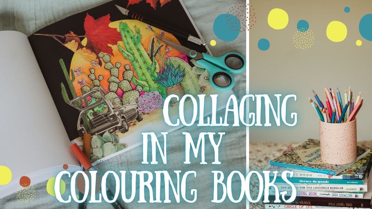 Using Collage in Your Coloring Books #collage #adultcoloring # ...
