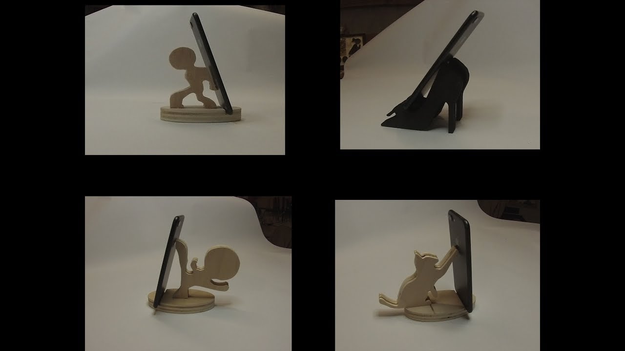 CNC Cell Phone Holders - YouTube