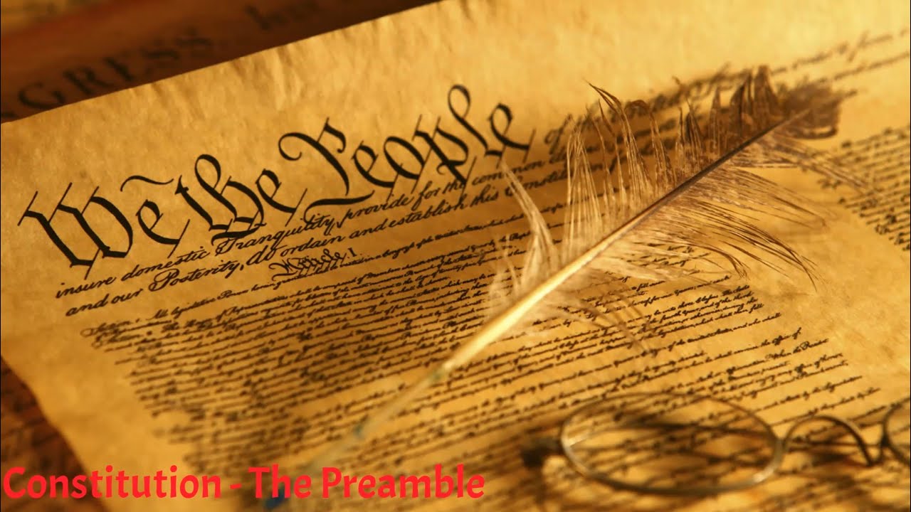 US Constitution The Preamble - YouTube