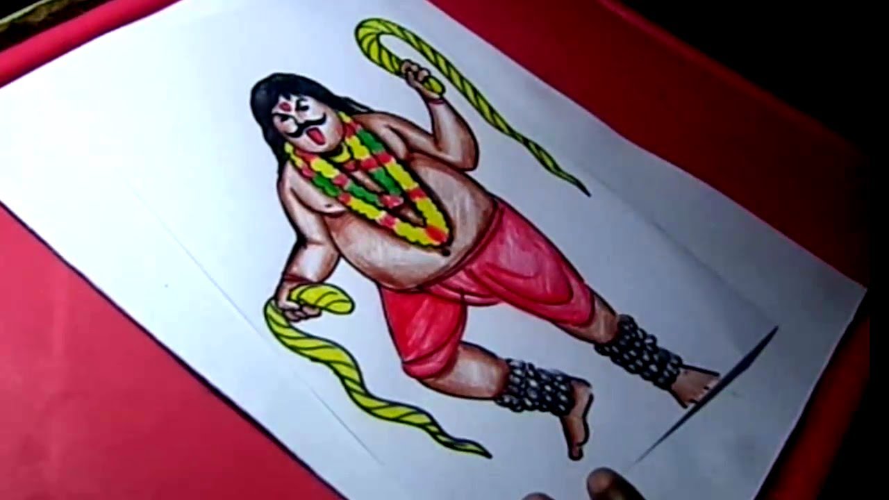 bonalu drawing / telangana bonalu / bonalu Photos / pothuraju swamy ...