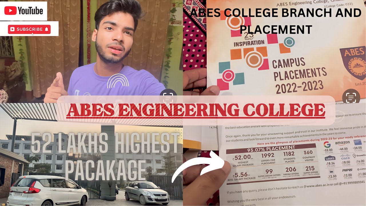 ||ABES ENGINEERING COLLEGE||🔥🔥52 lakhs HIGHEST PACAKAGE||CAMPUS PLACEMENT |vlog||@anishdadhichh ...