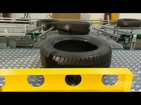 Intralox High Speed Sortation Conveyor for Tires - YouTube