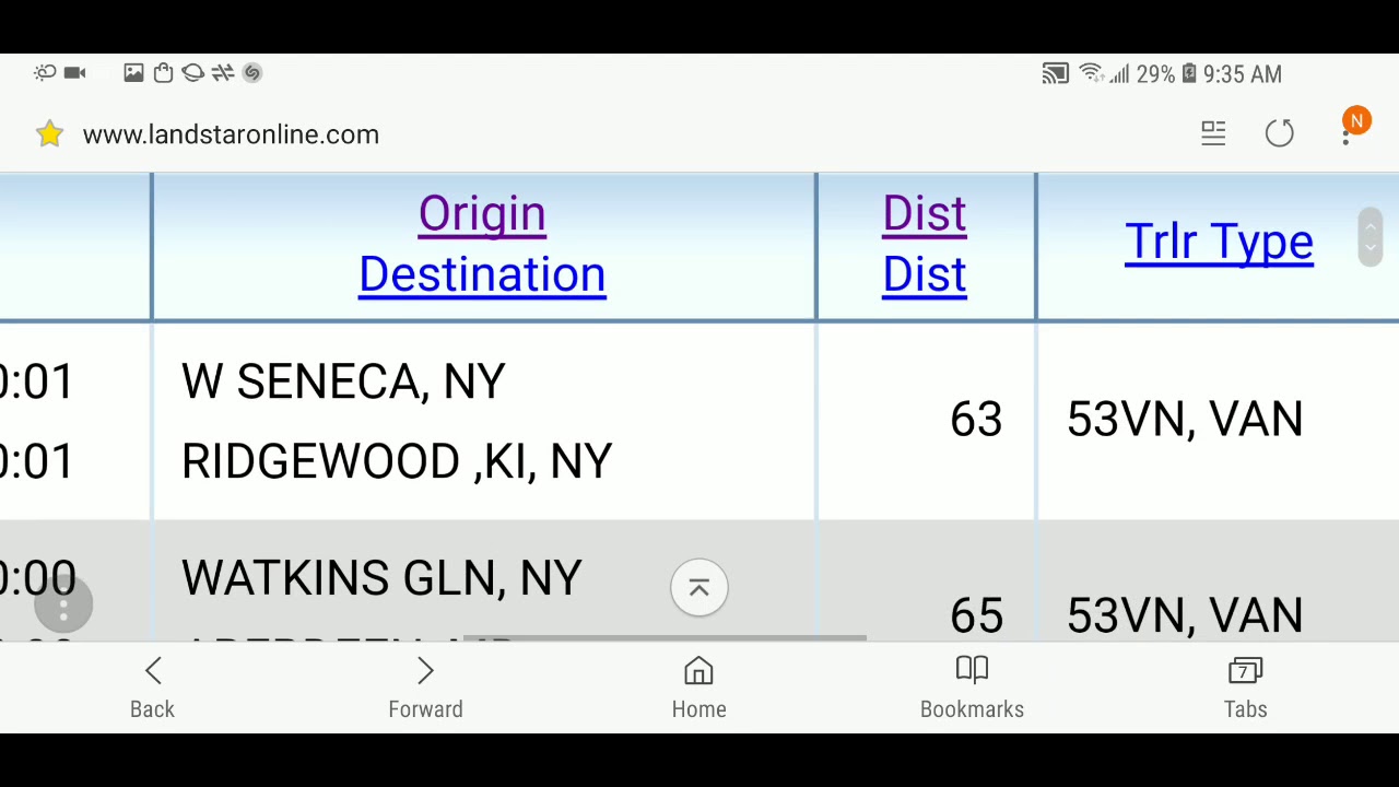 Landstar's load board - YouTube