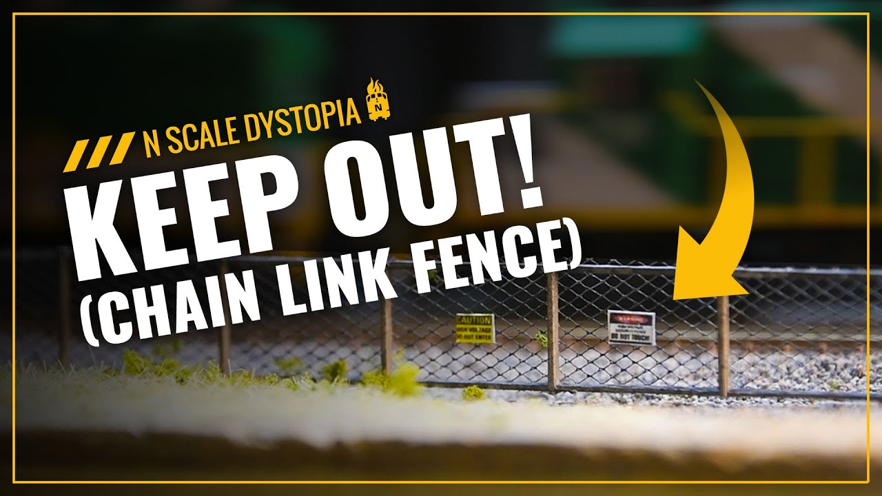 Building a Chain Link Fence in N Scale - YouTube