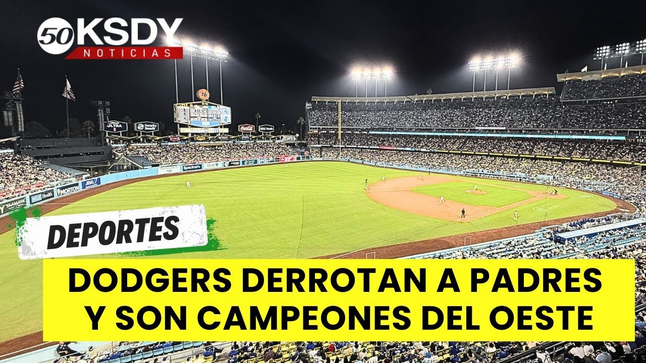 Dodgers derrotan a los Padres y se proclaman campeones del oeste - YouTube