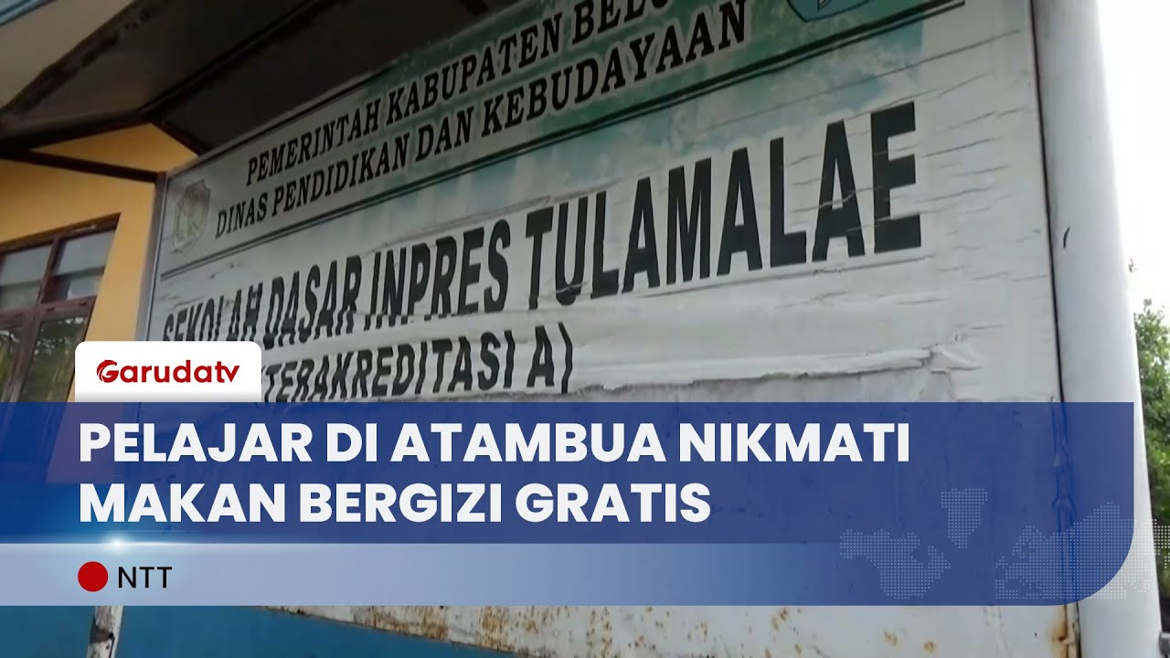 Akhirnya Anak-anak Perbatasan NTT - Timor Leste Nikmati Makan Bergizi Gratis - YouTube