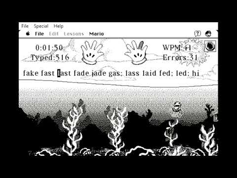 Mario Teaches Typing (Macintosh Version) Underwater Music