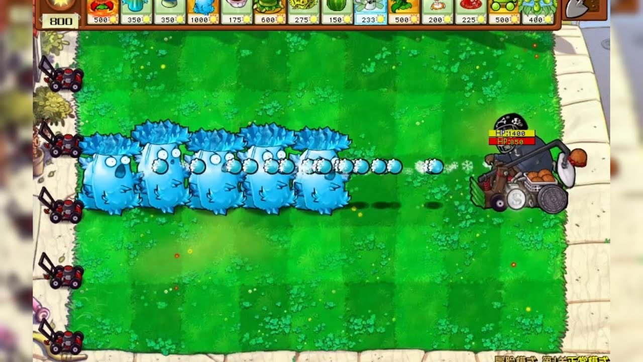 Which plants ×5 can defeat ten black olive throwing zombies?—Plants Vs ...