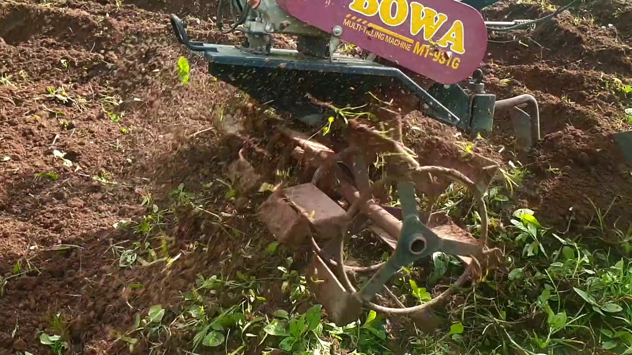 BOWA Multi-Tilling Machine with Paddle Wheel + Ditcher Implements - YouTube