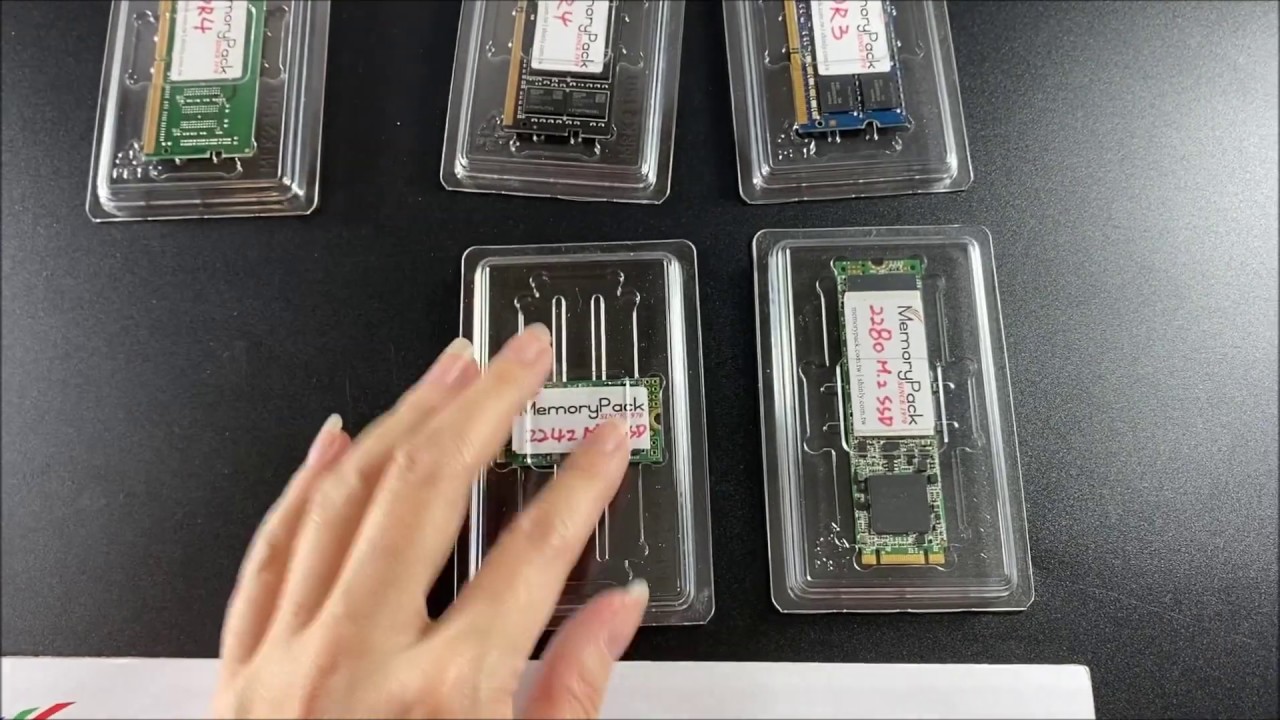 Tested ddr and M2 SSD plastic box packaging (MPK2156NT /No Tab) - YouTube