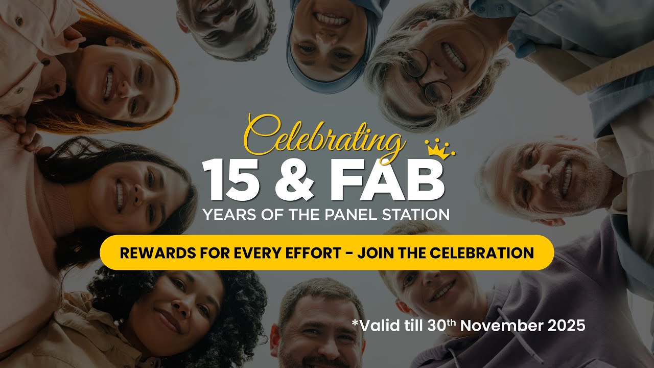 Celebrating 15 & Fab Years of Panel Station - Rewards for Every Effort ...