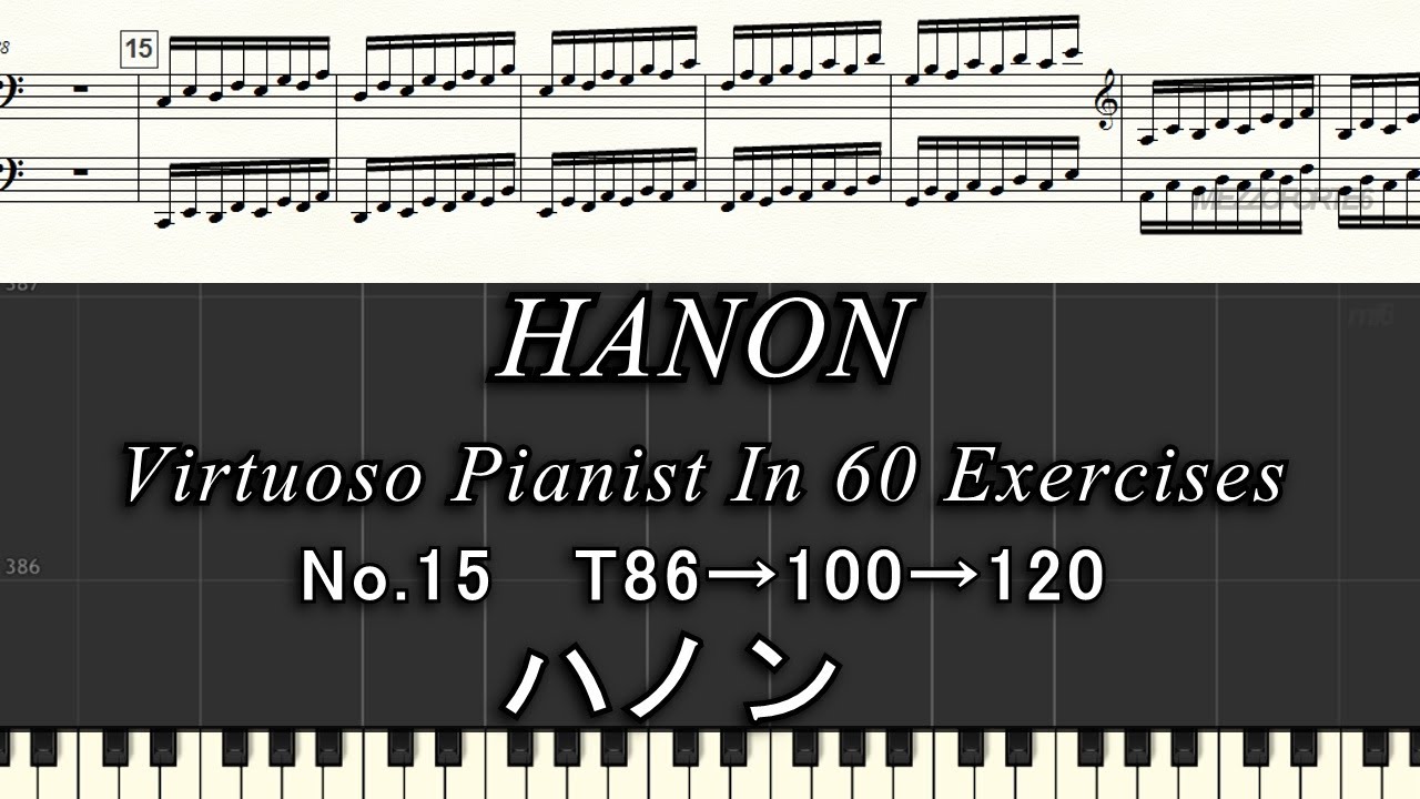 HANON 15 ハノン - YouTube