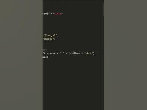 Javascript Use to create Variable #html #css #tranding #coding #javascript #viral # ...