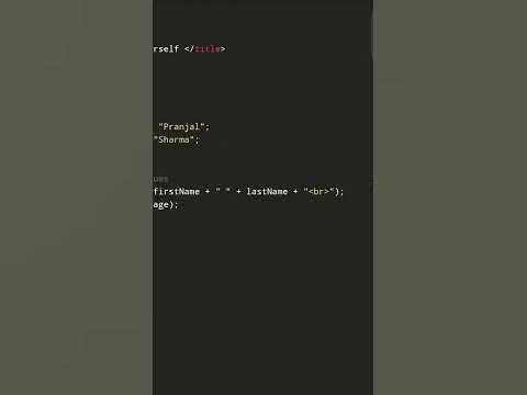 Javascript Use to create Variable #html #css #tranding #coding #javascript #viral # ...