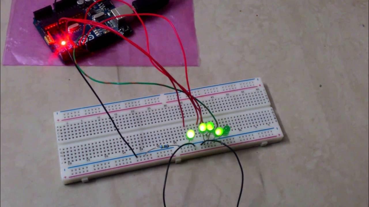 LED Chasing Simple Arduino Project Result - YouTube