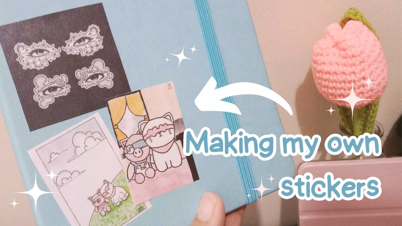 Turn your art into stickers! | How to make your own stickers? - YouTube