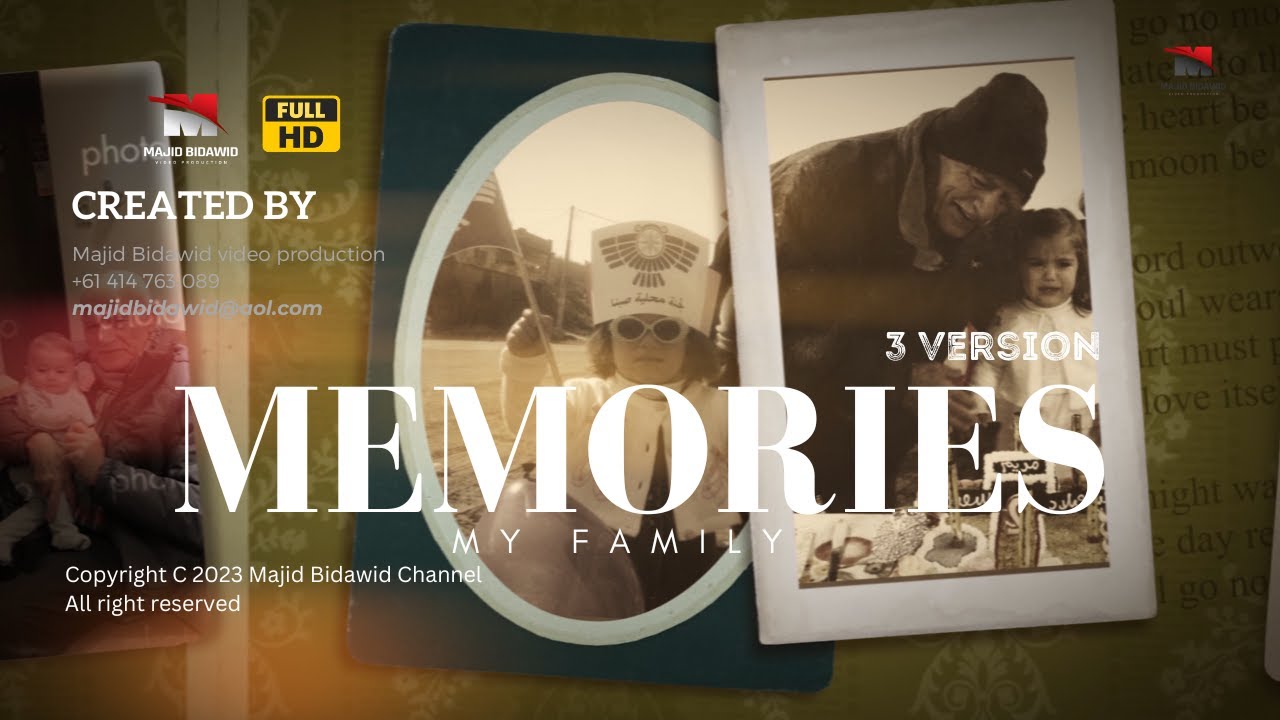 Memories Slideshow My family Full HD Official video - YouTube