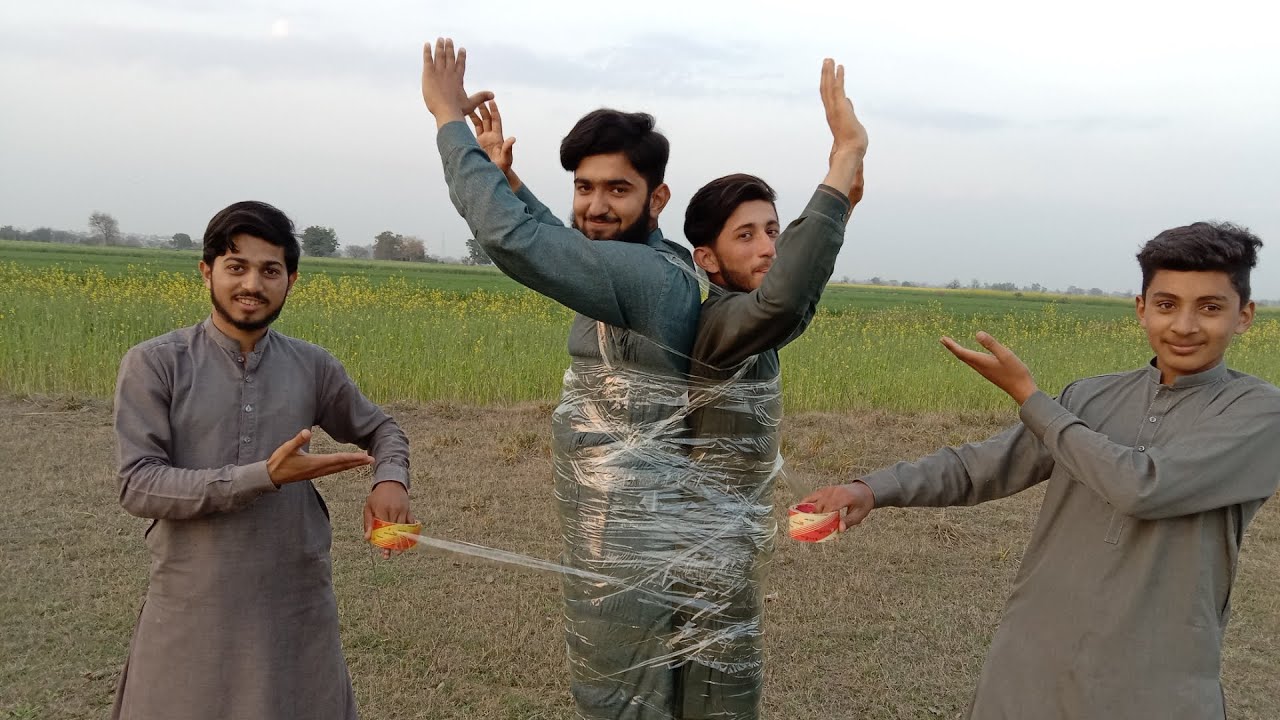 Taping 2 People Together Challange || Cousin Experiment - YouTube